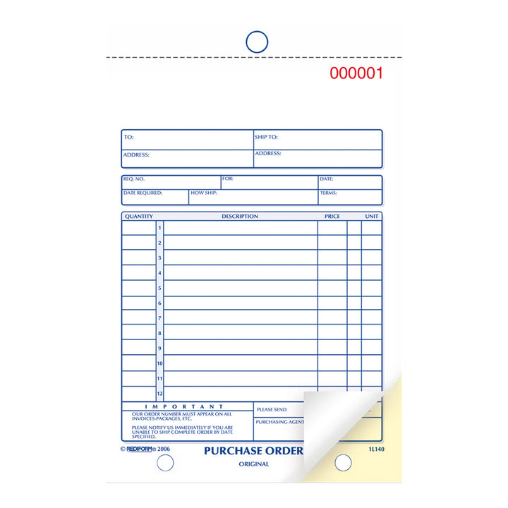 Purchase Orders – Rediform
